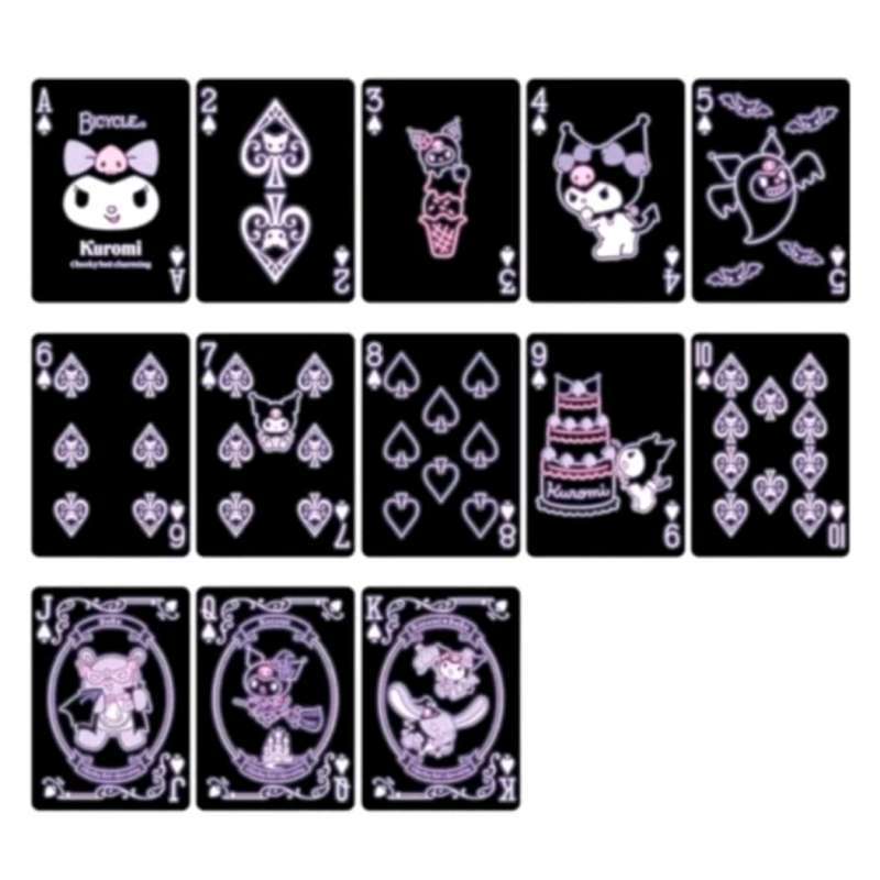 Jual KARTU REMI POKER KUROMI PLAYING CARD SANRIO BLACK PURPLE COOL ...