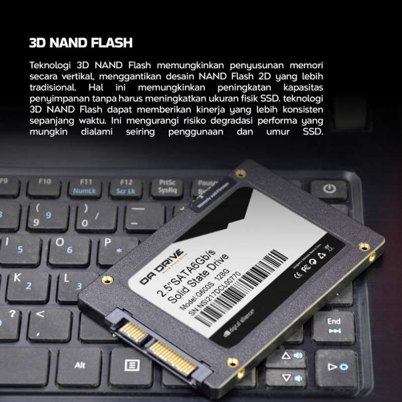 Jual SSD DA Solid State Drive DA 128GB 2.5 SATA III 3D NAND di Seller Gamer ID Medan - Darat ...