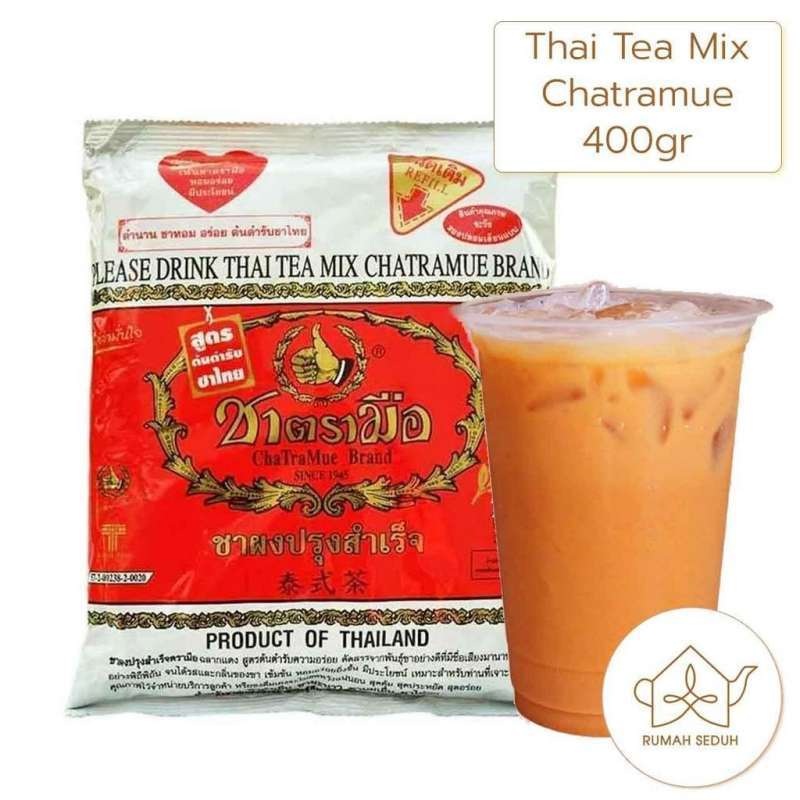 Jual Thai Tea Chatramue Original Black Tea BPOM Halal MUI - 400gr di ...