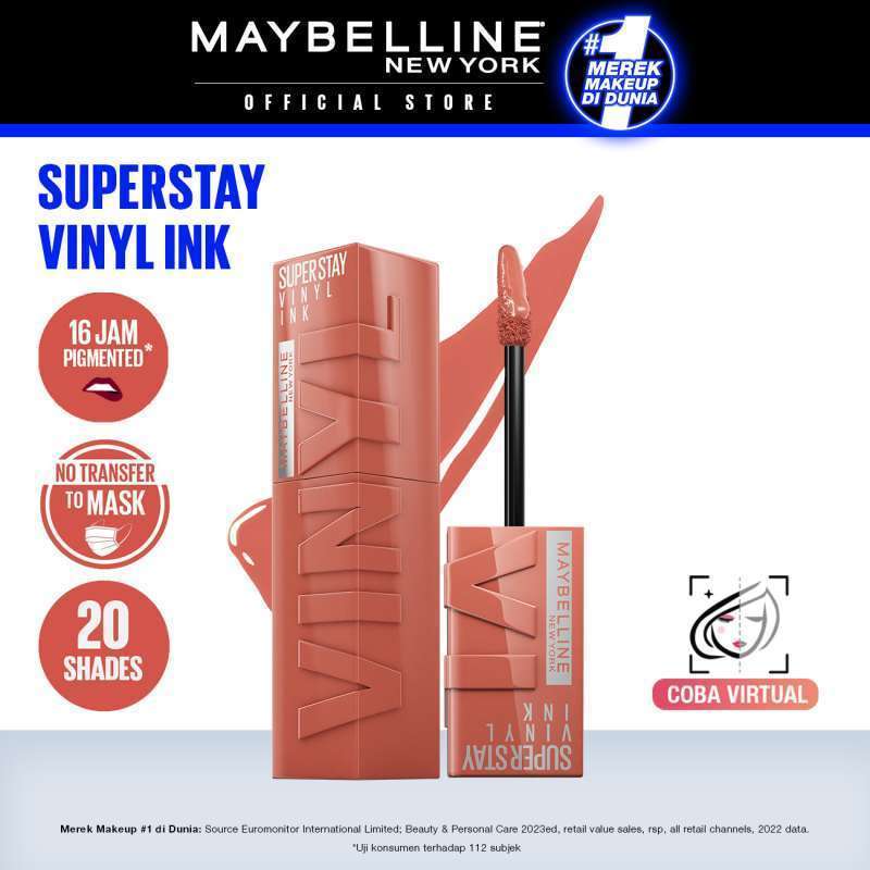 Promo Maybelline Superstay Vinyl Ink - Liquid Lipstick - Golden Diskon ...