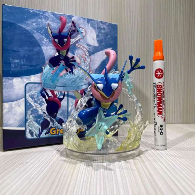 Jual mainan static figure pokemon greninja pocket monster with diorama ...