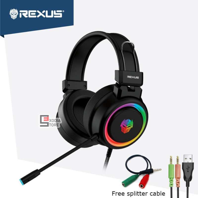 Promo Rexus Headset Gaming Vonix F30 FREE Splitter Diskon 9% di Seller ...