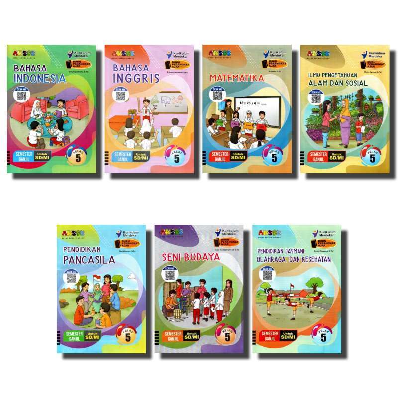 Jual BUKU LKS KURIKULUM MERDEKA KELAS 5 SD SEMESTER GANJIL DAN GENAP ...