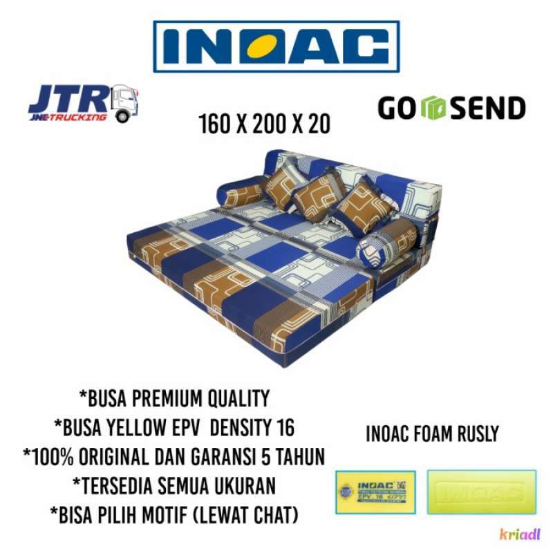 Promo Kasur Busa Sofa Bed Inoac Original 160x200 Tebal 20 Garansi 5th Diskon 23% Di Seller Djaya ...