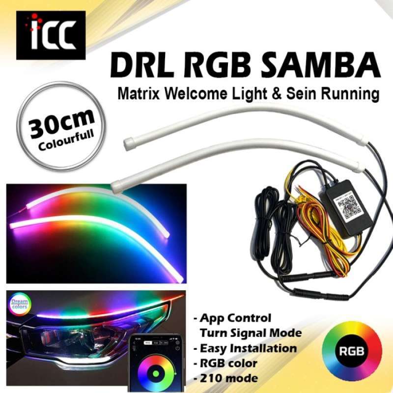 Promo DRL Flexible Matrix RGB Samba 30 cm Merk ICC - 30cm GARANSI ...