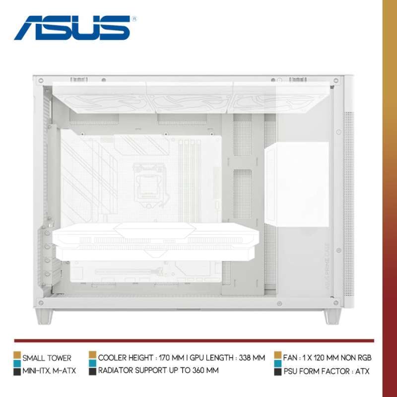Jual ASUS Prime AP201 MicroATX Case | Case with tool-free side panel di ...