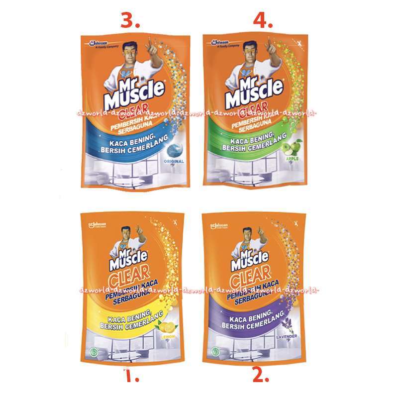 Jual Mr Muscle 400ml Clear Pembersih Kaca Serbaguna Kaca Bening Bersih ...