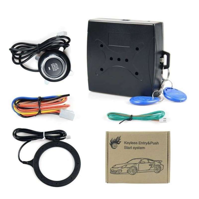 Promo TOMBOL START STOP ENGINE BUTTON WITH RFID KEYLESS ENTRY ALARM ...