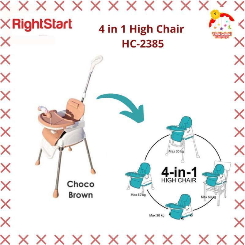 Promo Right Start HC-2385 4 in 1 High Chair Trike - Stone Grey ...