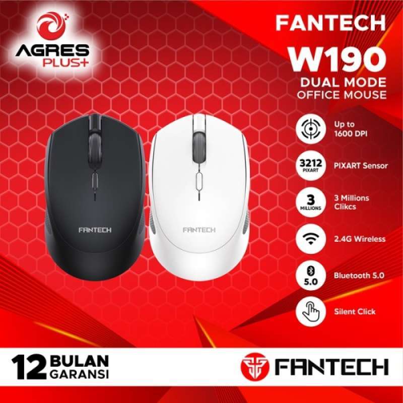 Jual Fantech Mouse Deal Mode W190 Wireless Bluetooth Dual Mode Di Seller Agres Id Medan