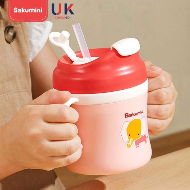 Promo Sakumini Botol Susu Stainless Steel Milk Cup Gelas Hisap - Saku ...