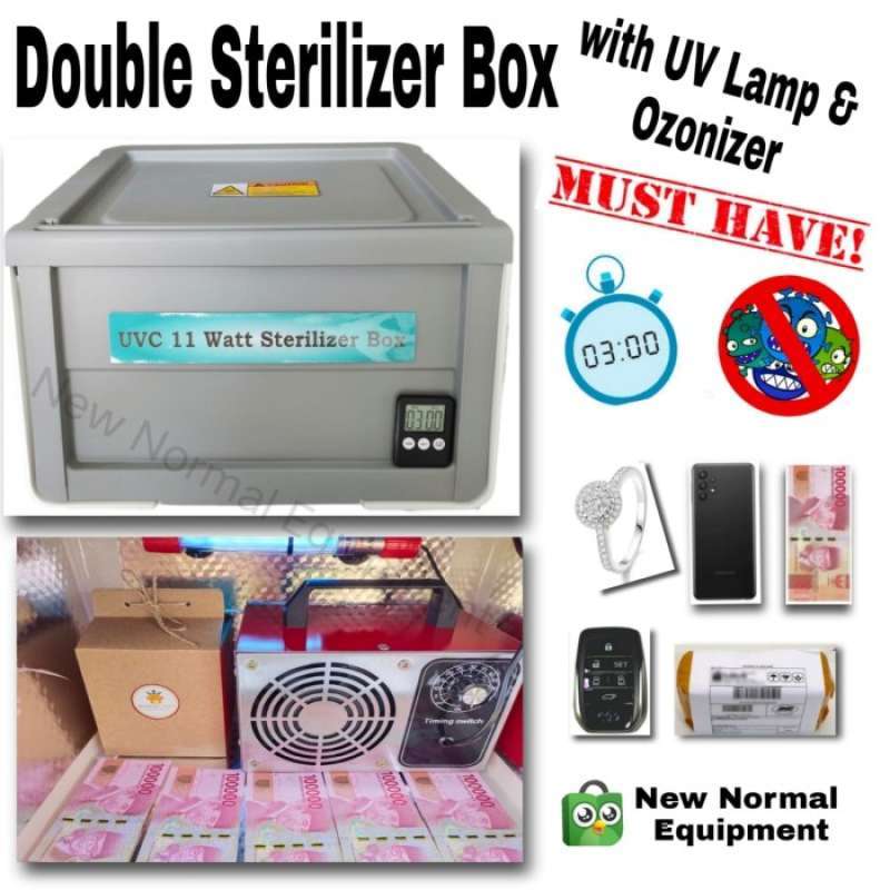 Promo Double Sterilizer Box dengan Lampu UV dan Alat STERIL Udara Diskon 23% di Seller Luarbiasa ...