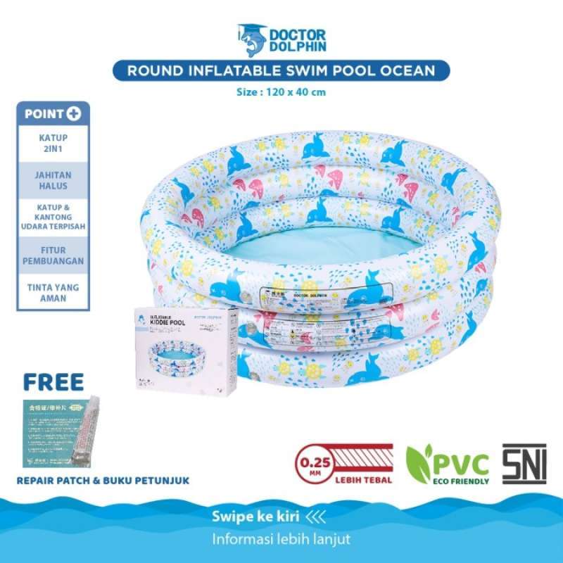 Promo Doctor Dolphin Square Inflatable /Kolam Renang Anak /Kolam Jumbo ...