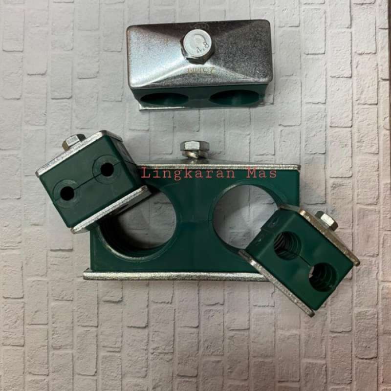 Promo klem pipa hydraulic 32 mm double lobang / tube clamp hydraulic ...
