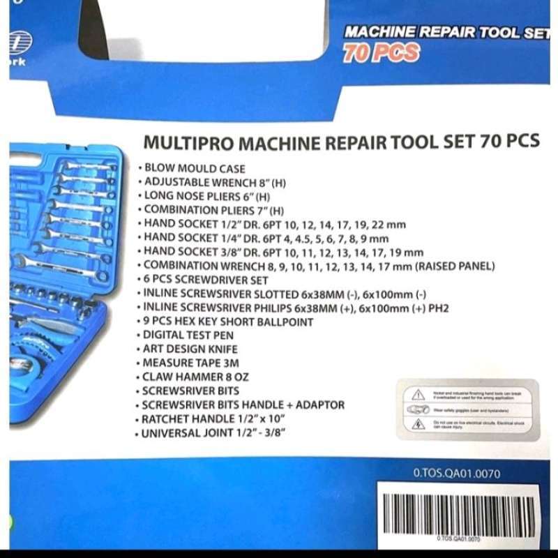 Jual Multipro tool set machine repair 70 pcs di Seller Bazar online ...