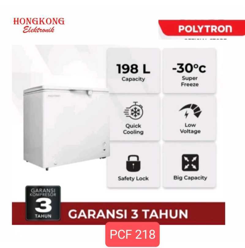 Jual Chest Freezer Polytron Pcf218 / Freezer Box Polytron 200ltr Pcf ...