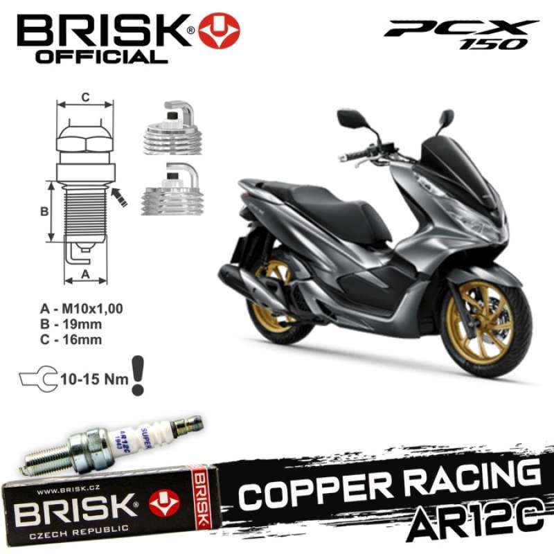 Promo Busi Brisk Copper Racing Tipe AR12C Honda PCX Diskon 9% di Seller ...