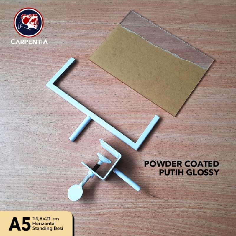 Jual Acrylic Stand Uk. A5 - Display Harga Akrilik - Sistem Jepit Putar ...