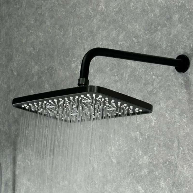 Promo SHOWER HEAD TIANG KEPALA PANCURAN KAMAR MANDI HITAM MINIMALIS ...