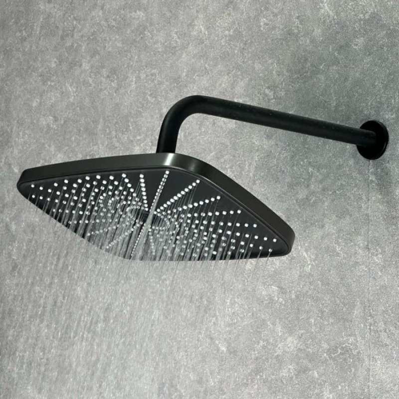 Promo SHOWER HEAD TIANG KEPALA PANCURAN KAMAR MANDI HITAM MINIMALIS ...