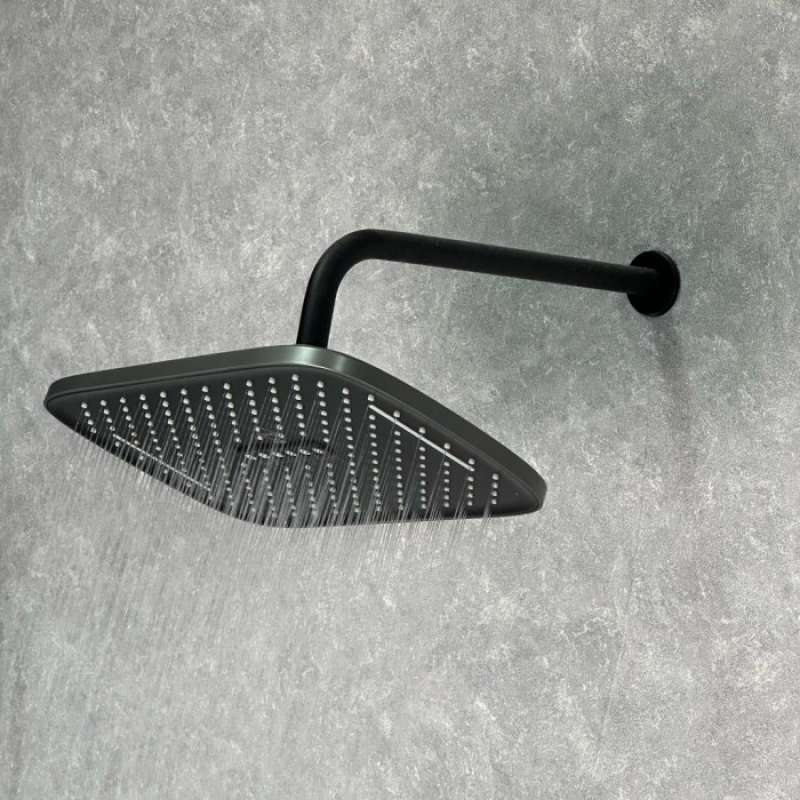 Promo SHOWER HEAD TIANG KEPALA PANCURAN KAMAR MANDI HITAM MINIMALIS ...