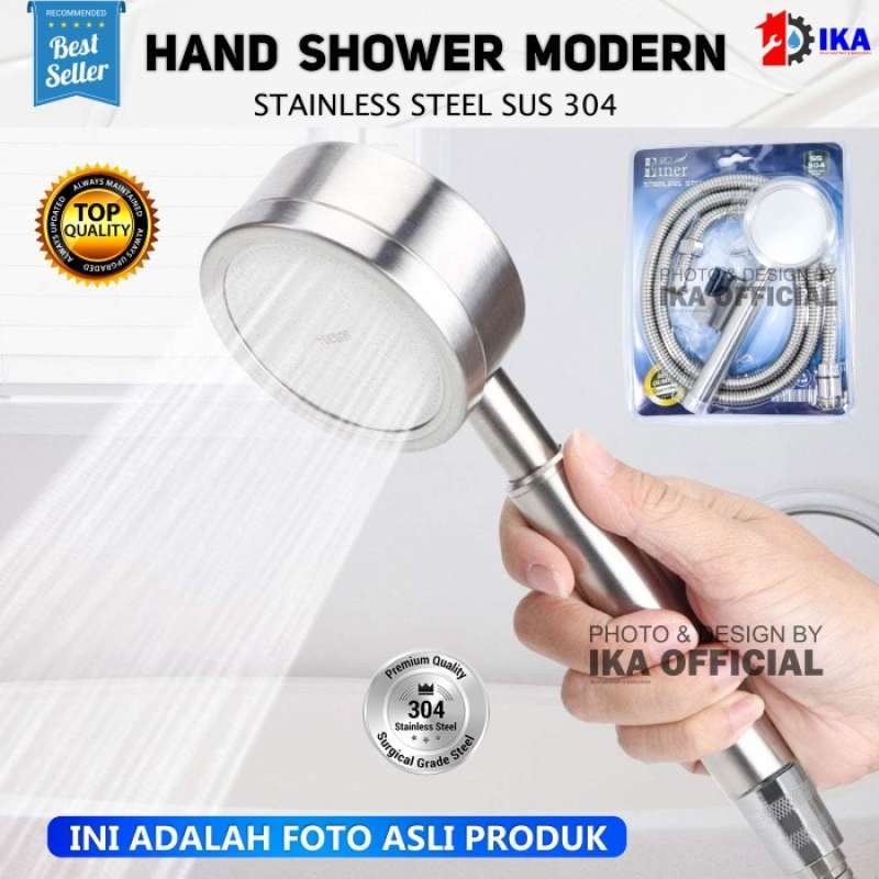 Promo HAND SHOWER FULL STAINLES STEEL SS304 KOMPLIT SESUAI GAMBAR ...