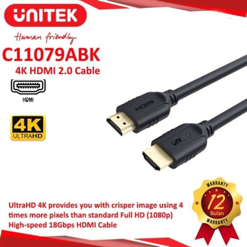 Jual Kabel Hdmi Unitek 3 Meter Support 4k Uhd Hdmi Cable 3m Di Seller ...
