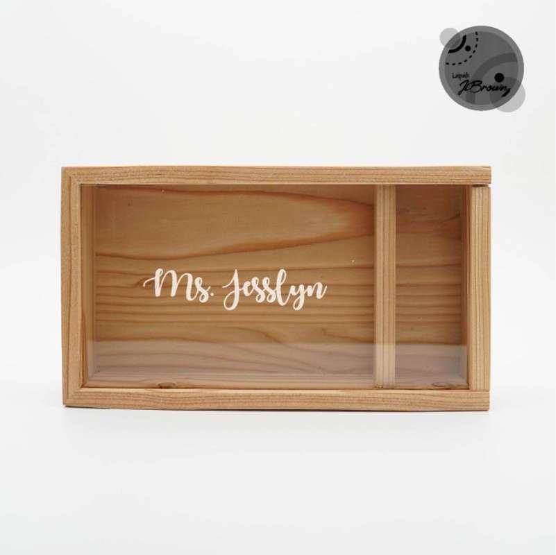 Jual Box Buchanania Kotak Kayu Pinus Tutup Akrilik & Slot Flahsdisk ...