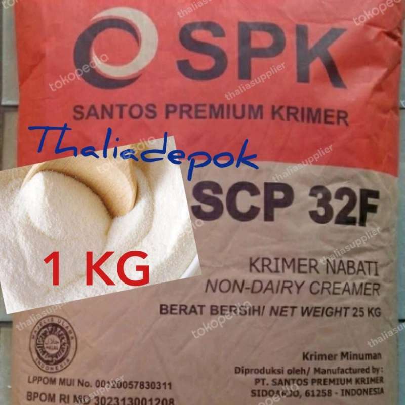 Jual SANTOS CREAMY KRIMER PREMIUM SCP 32F, BUBUK CREAMER NON DIARY 1KG ...
