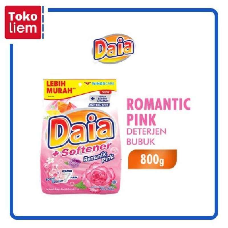 Jual Daia Detergent Bubuk + Softener Romantic Pink 800g di Seller Toko Liem - Tembalang, Kota ...