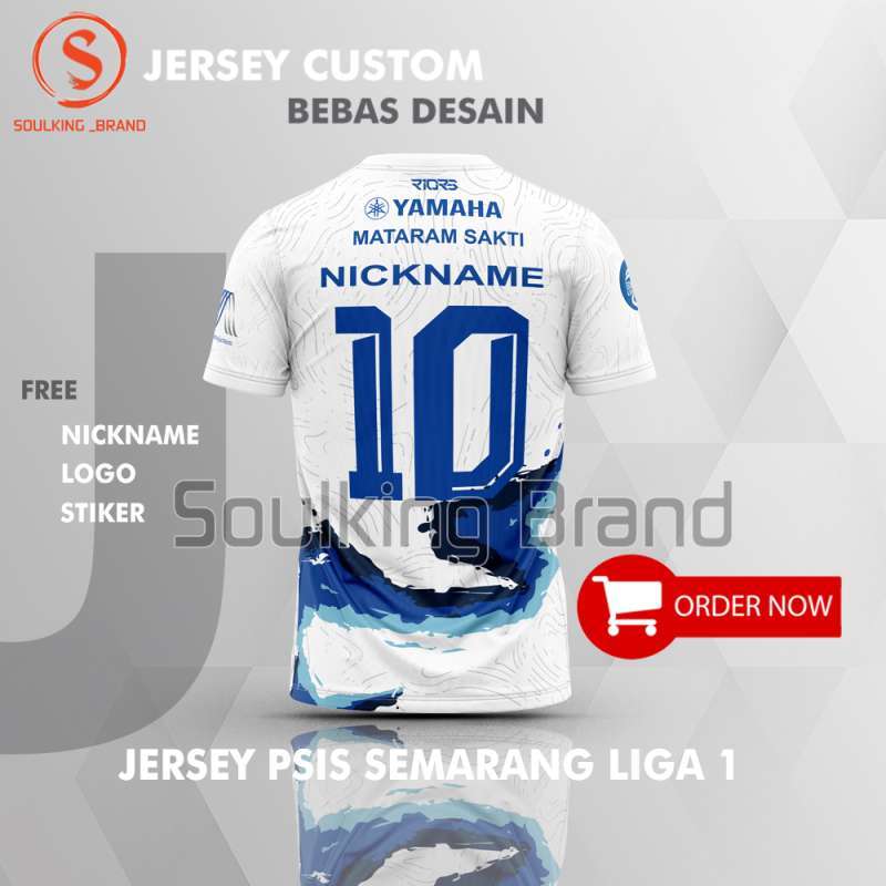 Promo Jersey PSIS Semarang 2024 Away Liga 1 Indonesia Free Custom Nama ...