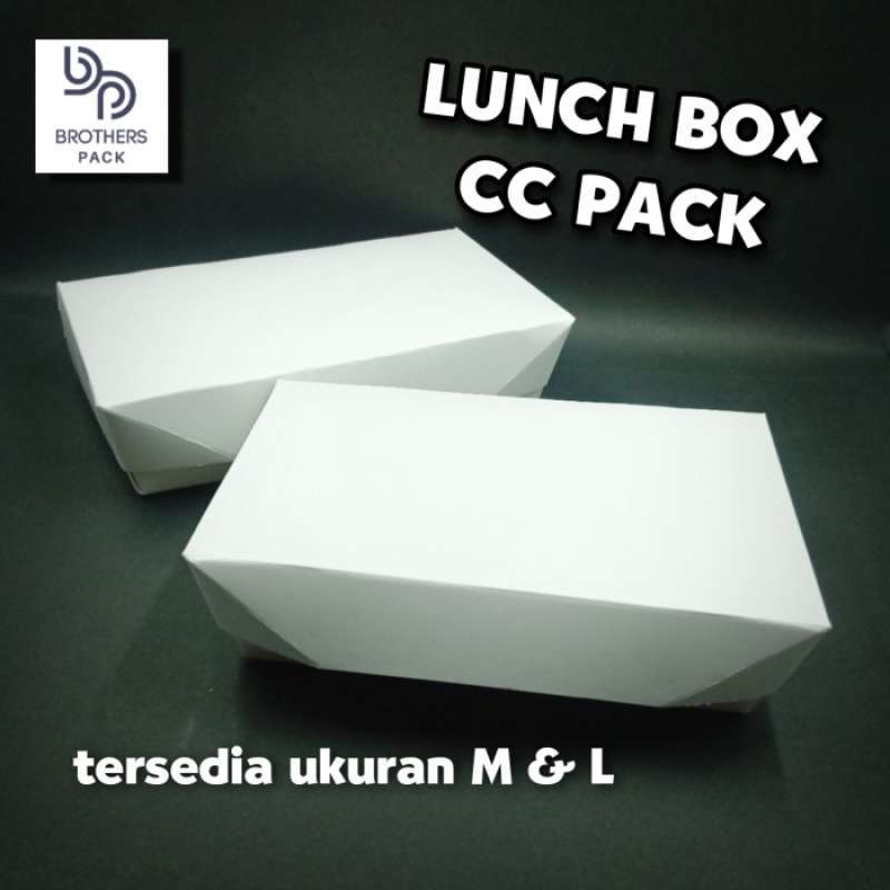 Promo Lunch Box Paper Size S / M / L - Kemasan Makanan - Cc Pack - Size ...