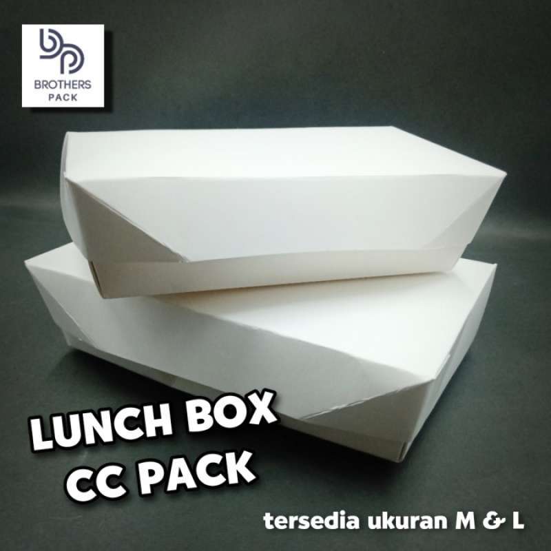 Promo Lunch Box Paper Size S / M / L - Kemasan Makanan - Cc Pack - Size ...