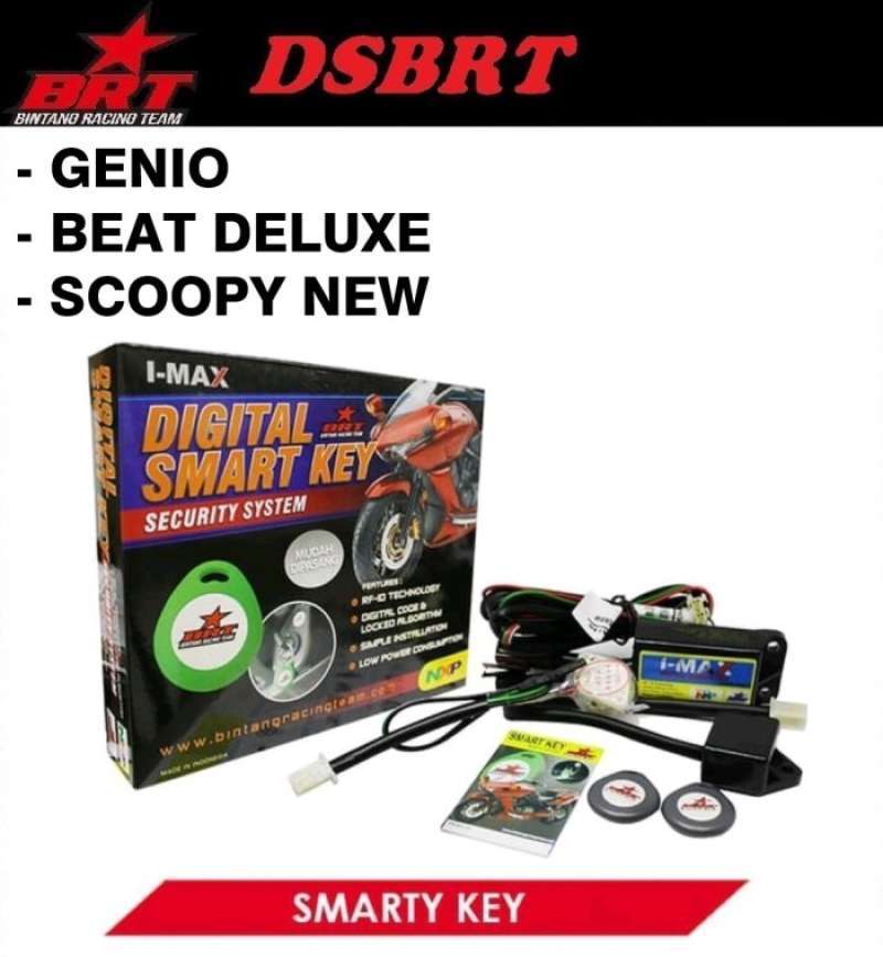 Promo Alarm Motor Smart Key Brt Anti Maling Genio Beat Deluxe Scoopy New Esp Diskon 50% Di ...
