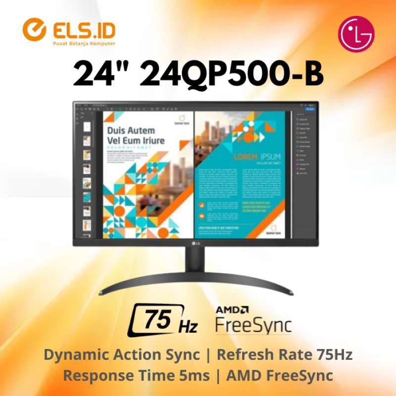 Promo Monitor LG LED 24QP500-B 24 QHD IPS HDR10 sRGB 99% Diskon 3% di ...