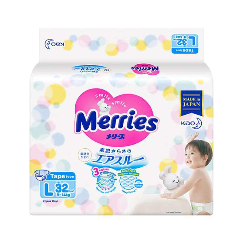 Jual Merries Diapers L 32 Di Seller Primo Citos - Cilandak Barat, Kota ...