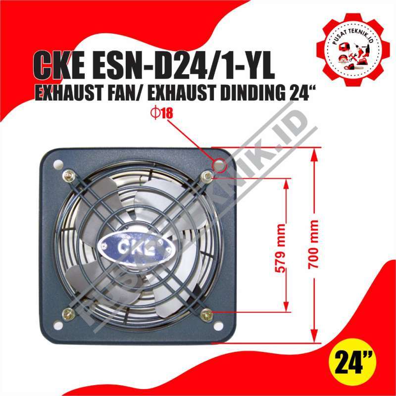 Jual Exhaust Fan Cke Esn-d24/1 24 Inch Standart/exhaust Fan Dinding Cke ...