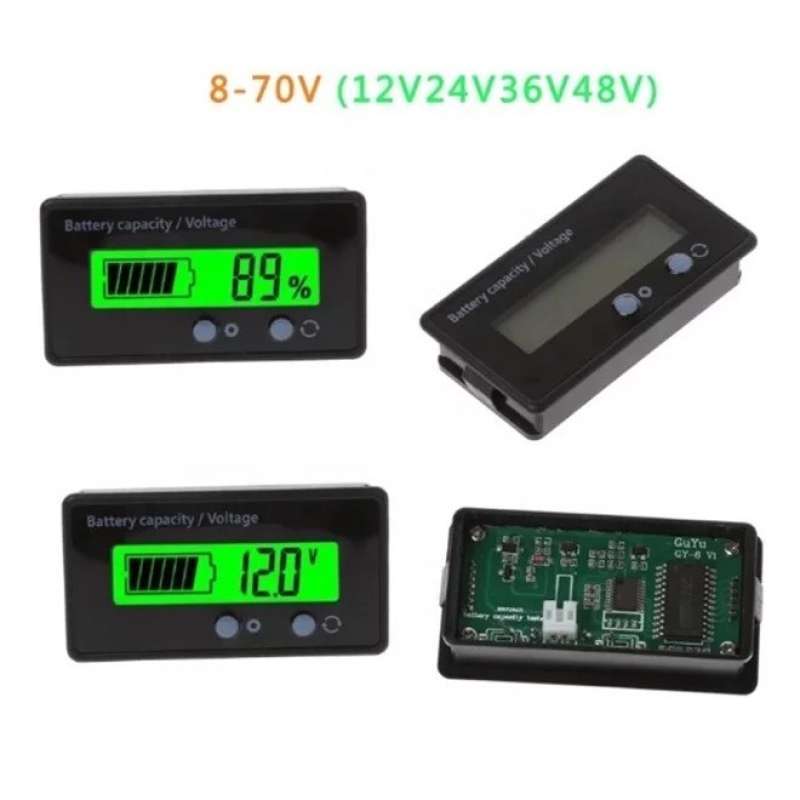 Promo Battery Capacity Voltage Volt Meter Indikator Baterai Digital 12-72V Diskon 23% di Seller ...