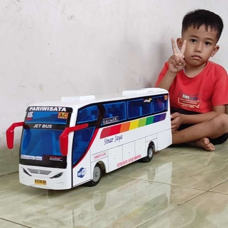 Promo Miniatur Mobil Bus Kayu Mobil Mainan Anak Bus Sinar Jaya Ukuran ...