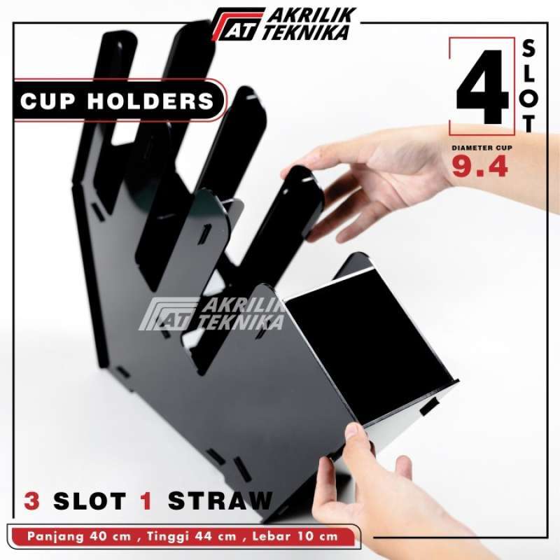 Promo Rak / Rack / Dispenser / Organizer Paper Cup Rak Kafe 3 + 1 Slot ...