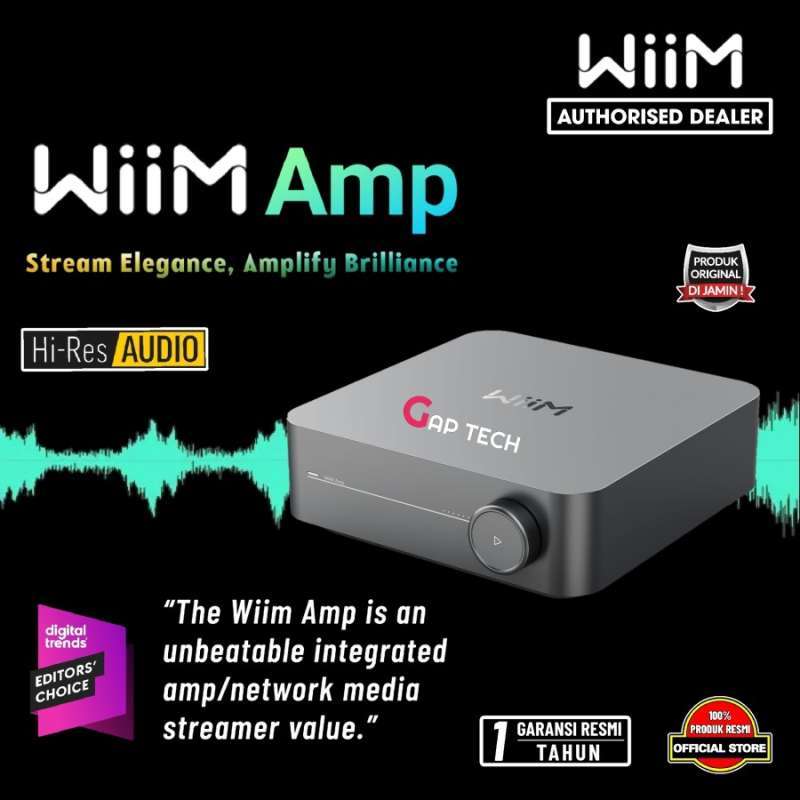 Jual Wiim Amp Hi-Res Multiroom Streaming Amplifier with AirPlay 2 ...