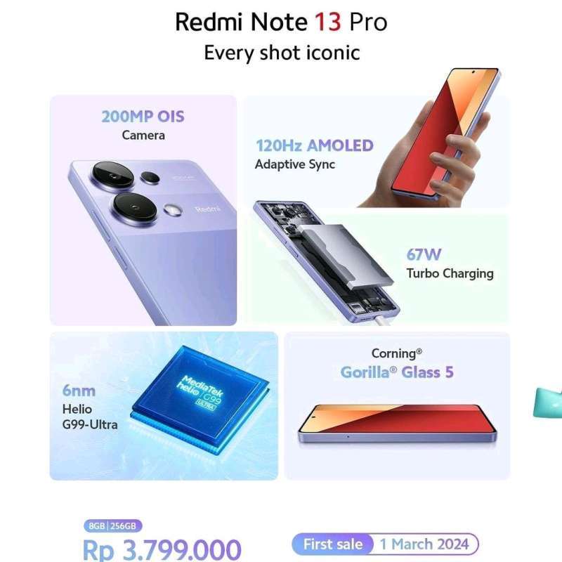Jual REDMI NOTE 13 PRO di Seller S-tore Vio - Batu Aji, Kota Batam | Blibli