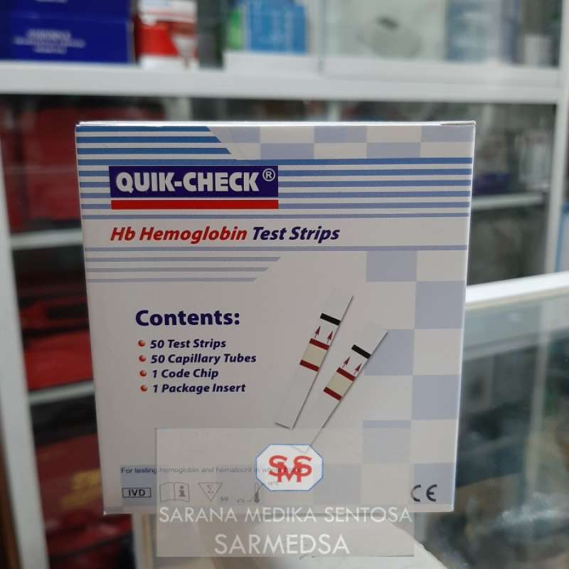Promo Strip Hemoglobin Hb Quik-check Diskon 33% Di Seller Jaya Raga ...
