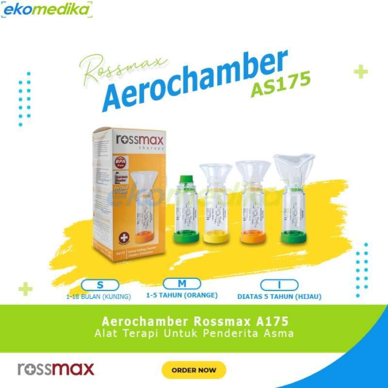 Promo Rossmax Aerospacer Aerochamber AS175 Corong Asma Aero Spacer ...