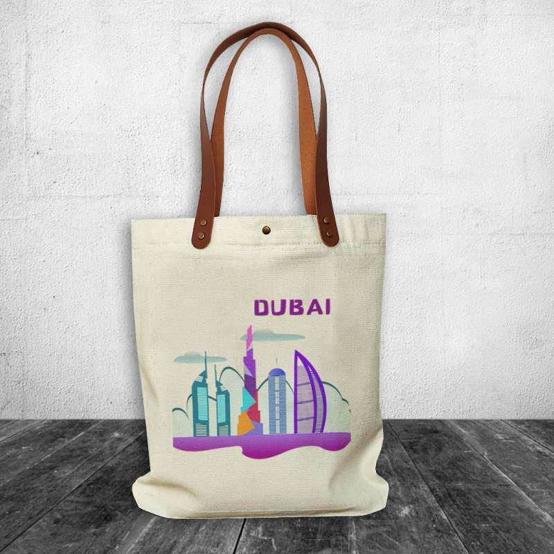 Jual Tote bag Canvas Oleh oleh Dubai | Tote bag Dubai Series | Tote bag ...