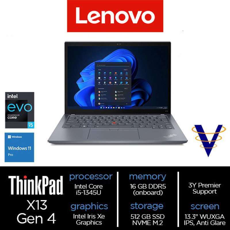 Jual Lenovo ThinkPad X13 Gen 4 (Intel) Core i5-1345U 16GB 512GB W11Pro di Seller VORTEXINDO ...