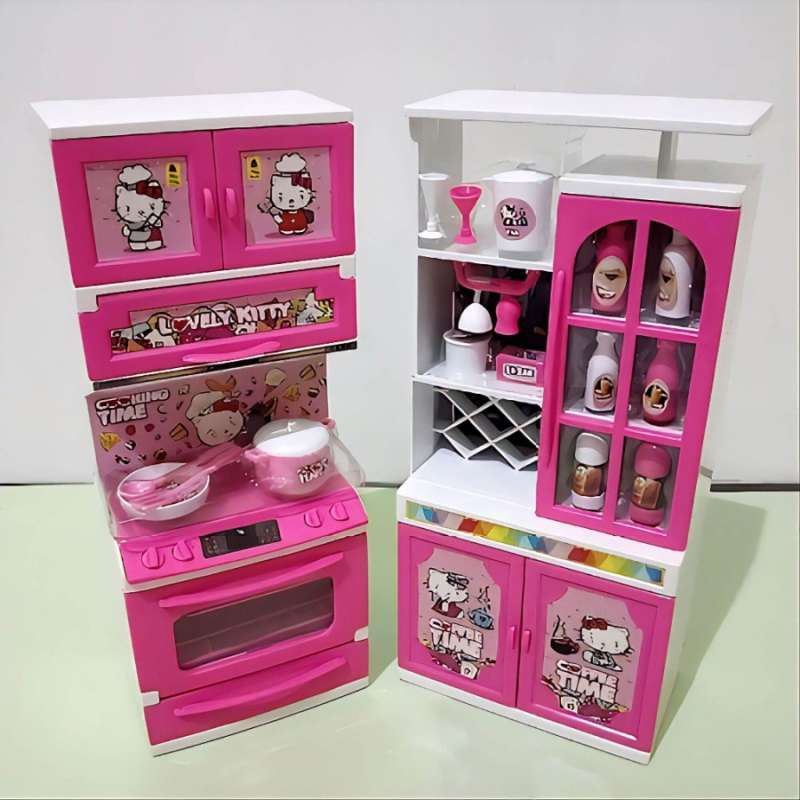 Jual Mainan Happy Kitchen Bersuara Mainan Lemari Dapur Set Mainan ...