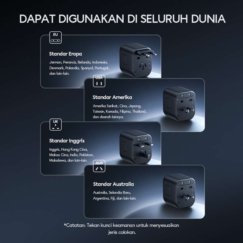 Promo Vivan Multi-country Travel Socket Vps Universal Adapter - Vps ...