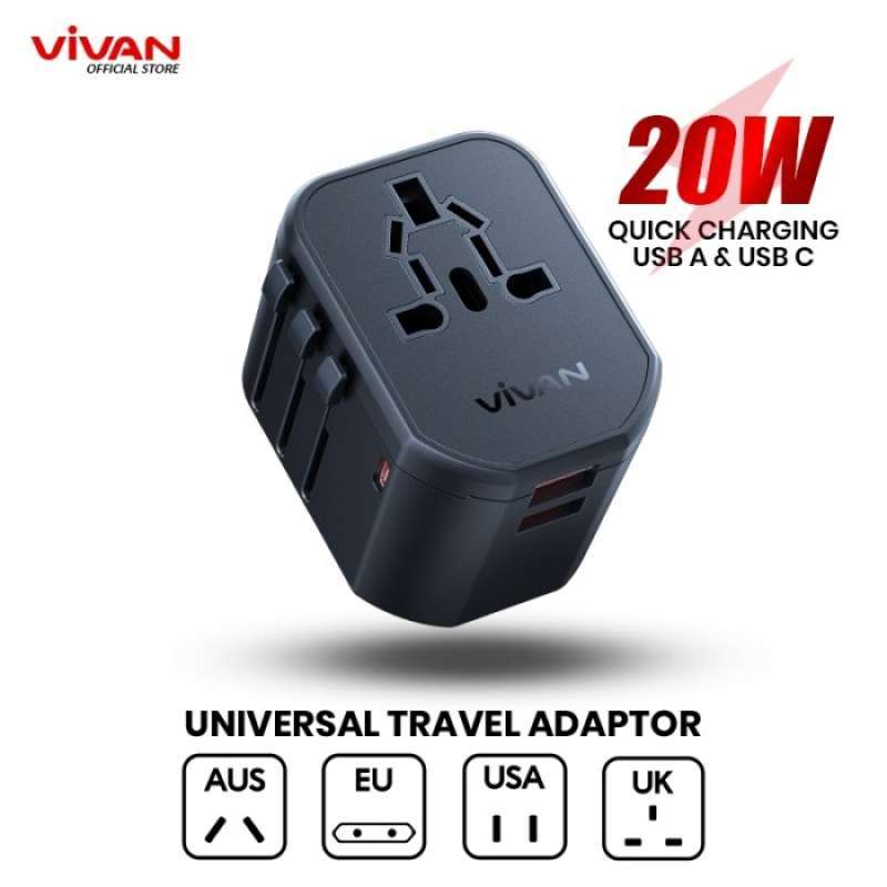 Promo Vivan Multi-country Travel Socket Vps Universal Adapter - Vps ...