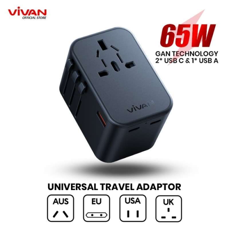 Promo Vivan Multi-country Travel Socket Vps Universal Adapter - Vps ...
